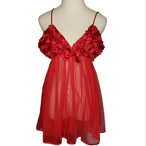 Flora Nikrooz | Intimates & Sleepwear | Flora Nikrooz Babydoll 3d Satin ...